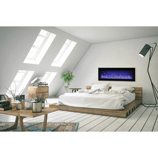 REMII 60 WM-B Electric Fireplace | AMANTII WM-60-B Electric Fireplace ...