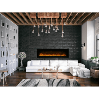 REMII 60 WM-B Electric Fireplace | AMANTII WM-60-B Electric Fireplace ...