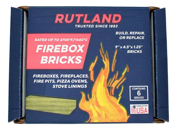 Rutland 24 lbs Buff Firebox Bricks (9" x 4-1/2" x 1-1/4") – US ...