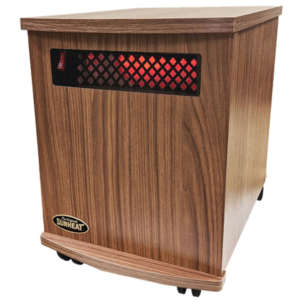 SUNHEAT USA1500-M 13" American Walnut Electric Portable Infrared Heate ...