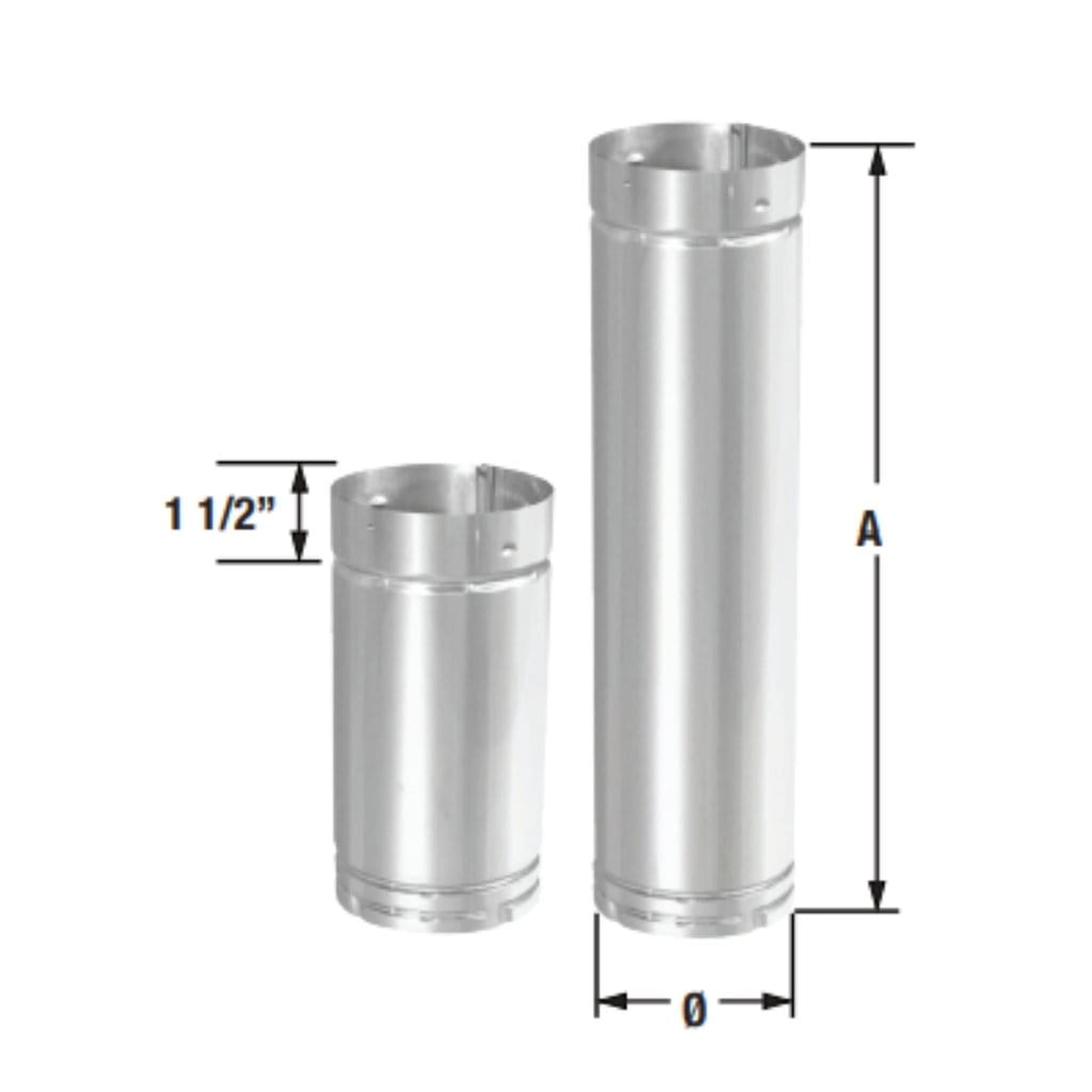 Security Chimneys Tubinox 8LL12 Stainless Steel Vent Lengths – US ...