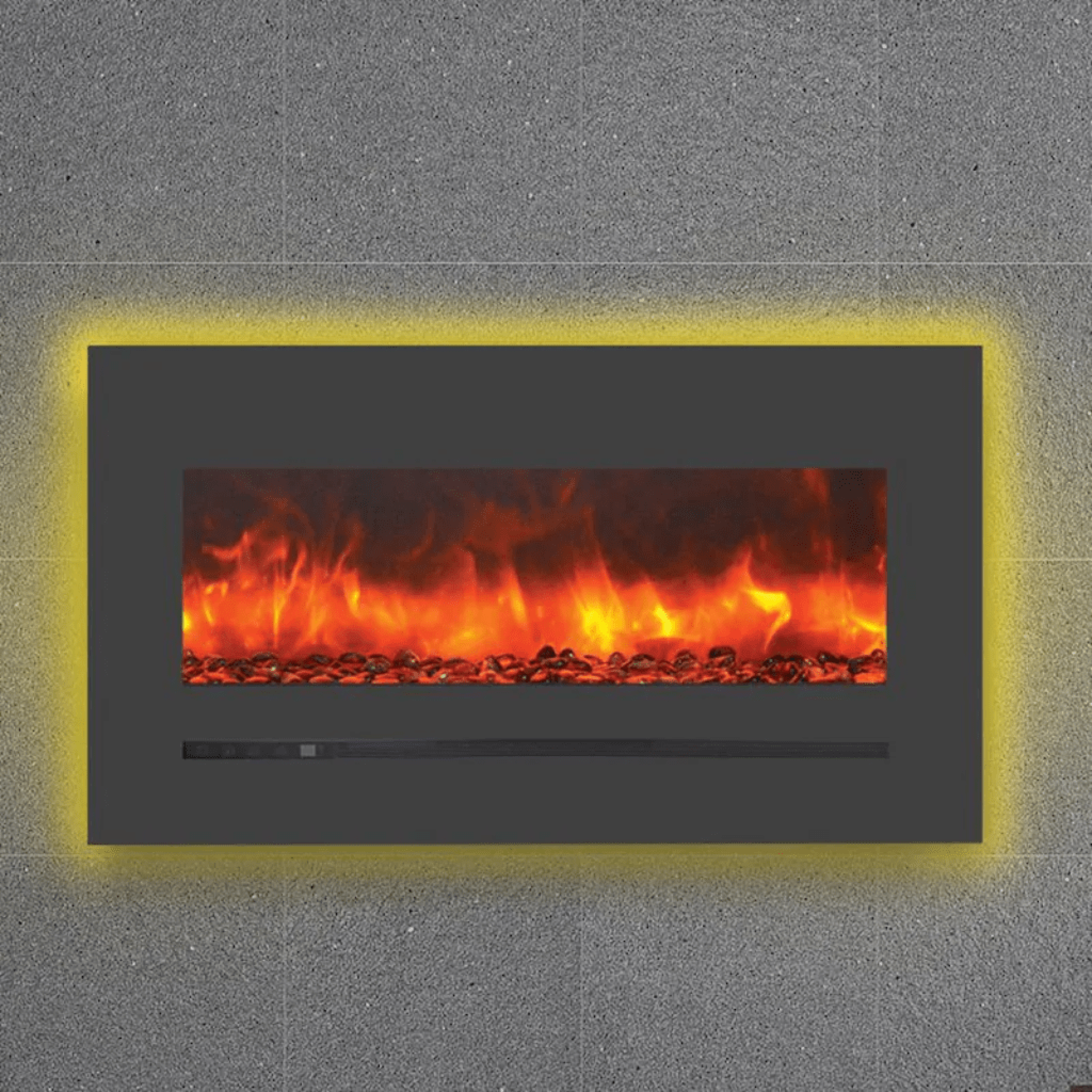 SIERRA FLAME 34 Wall/Flush Mount Fireplace | AMANTII WM-FML-34 – US ...