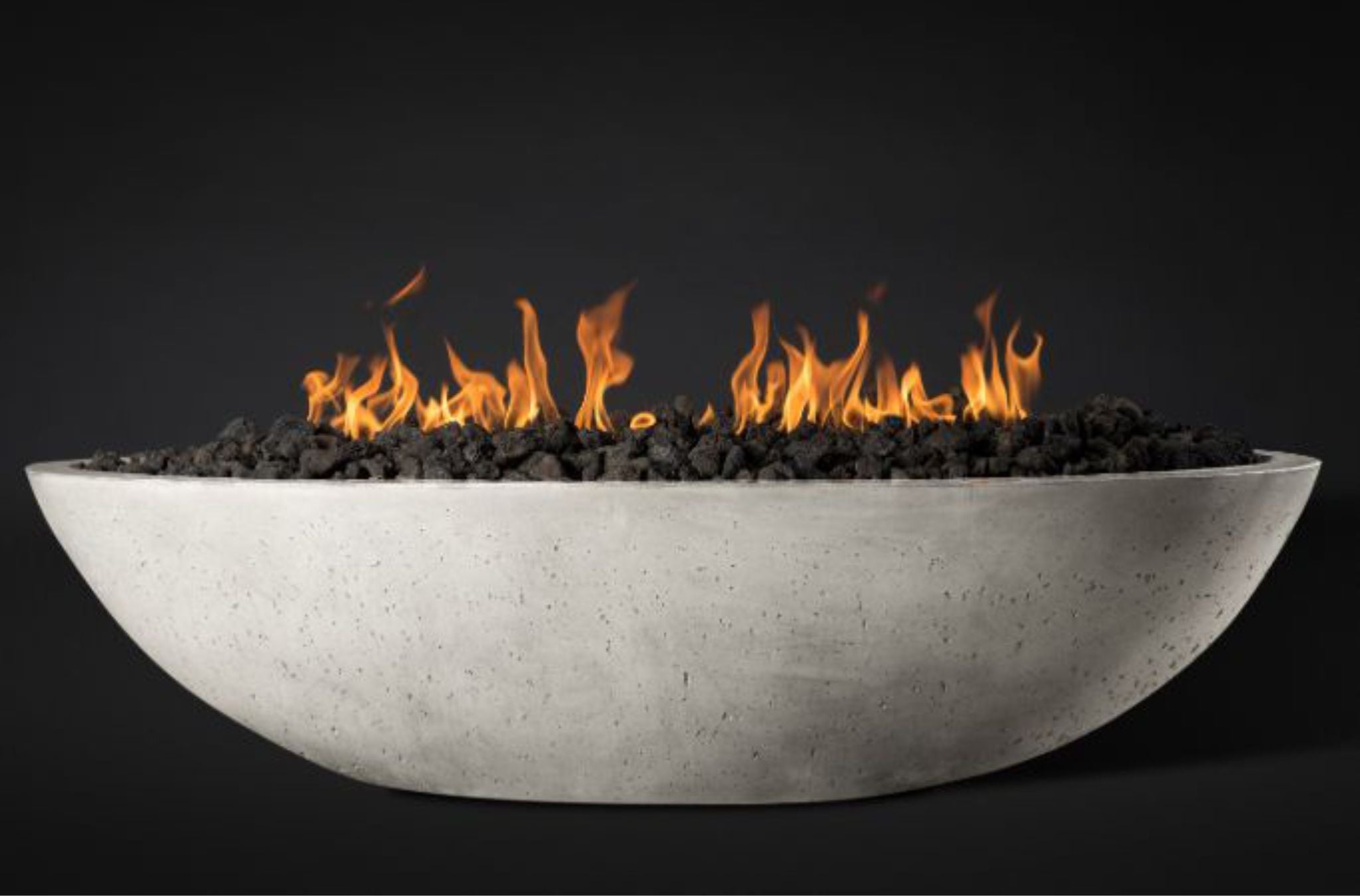 Slick Rock Concrete Oasis 60" Greatwhite Oval Fire Bowl Only – US ...