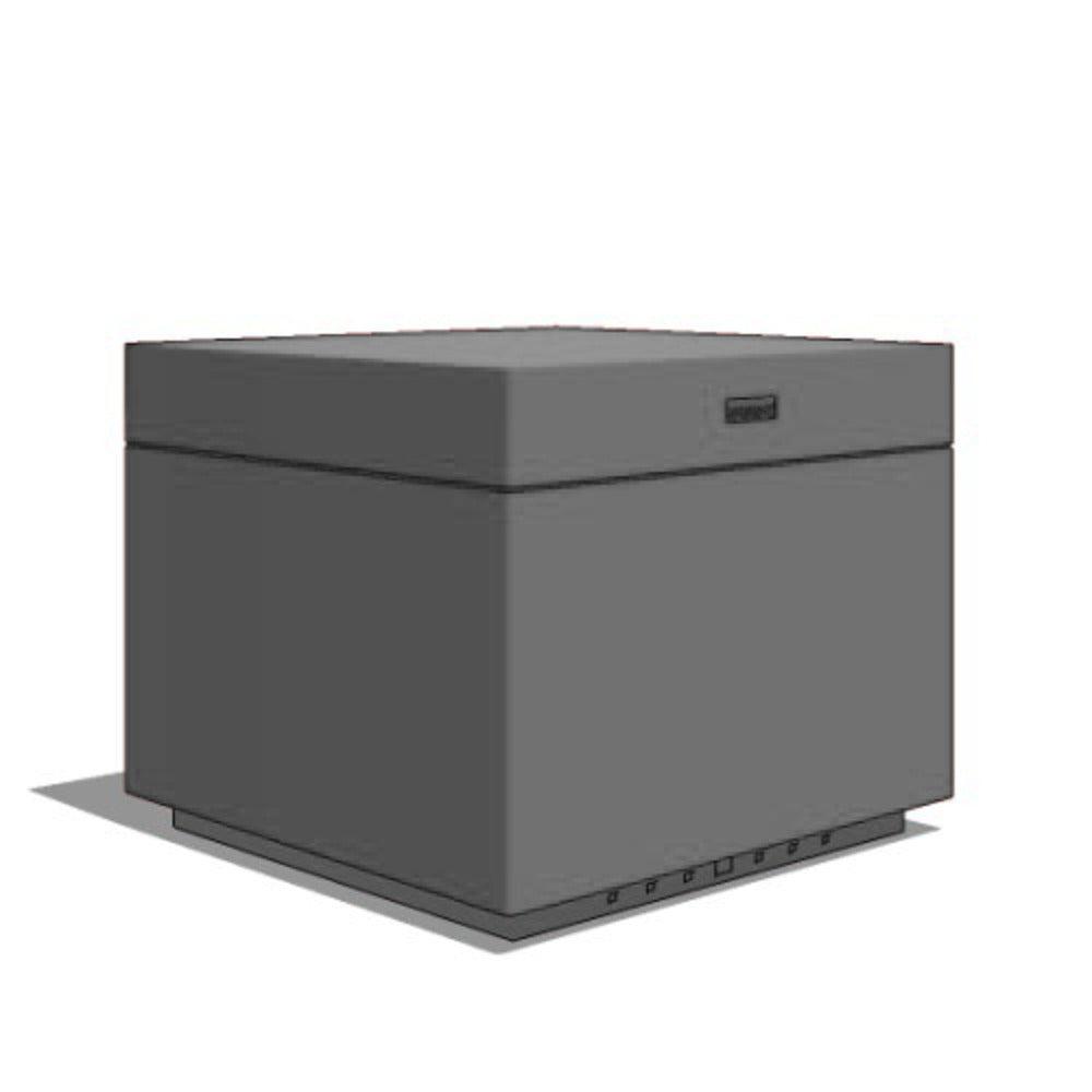 Spark Fireplaces 34" Stainless Steel Outdoor Natural Gas Fire Cube – US ...