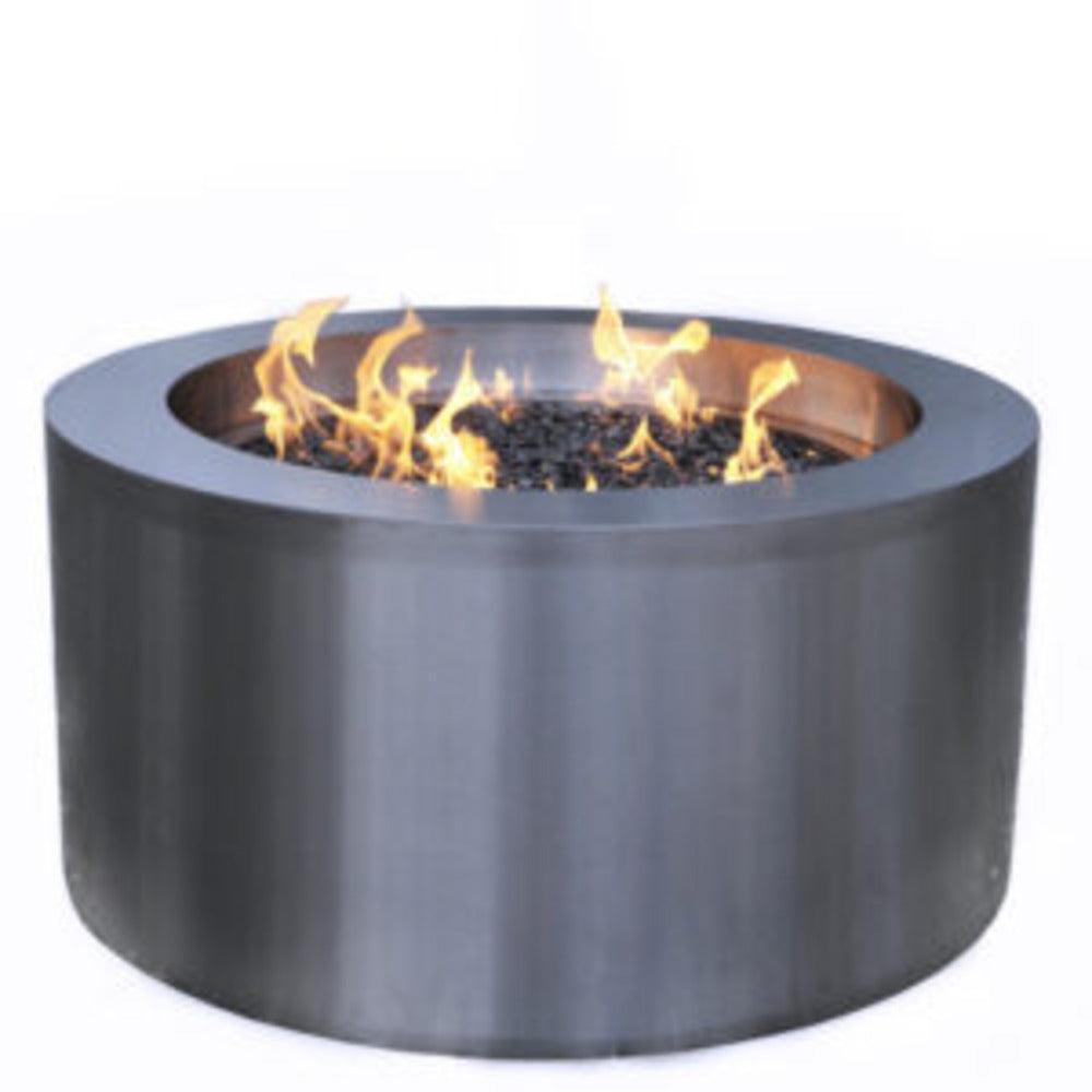 Spark Fireplaces 38" Stainless Steel Outdoor Natural Gas Camp Fire wit ...