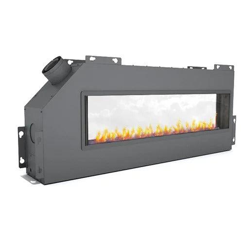 Spark Fireplaces Fire Ribbon 512E 59" x 13" Direct Vent Vu Thru Natura ...