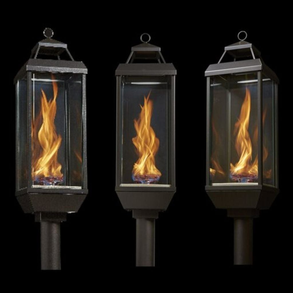 Tempest Torch 20k 18" Black Propane Gas Decorative Outdoor Lantern Hea ...