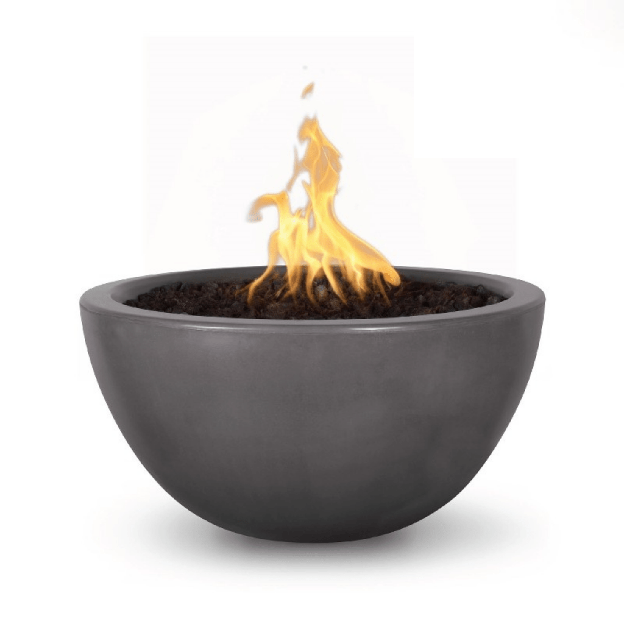 The Outdoor Plus 30" Luna GFRC Concrete Round Fire Bowl – US Fireplace ...