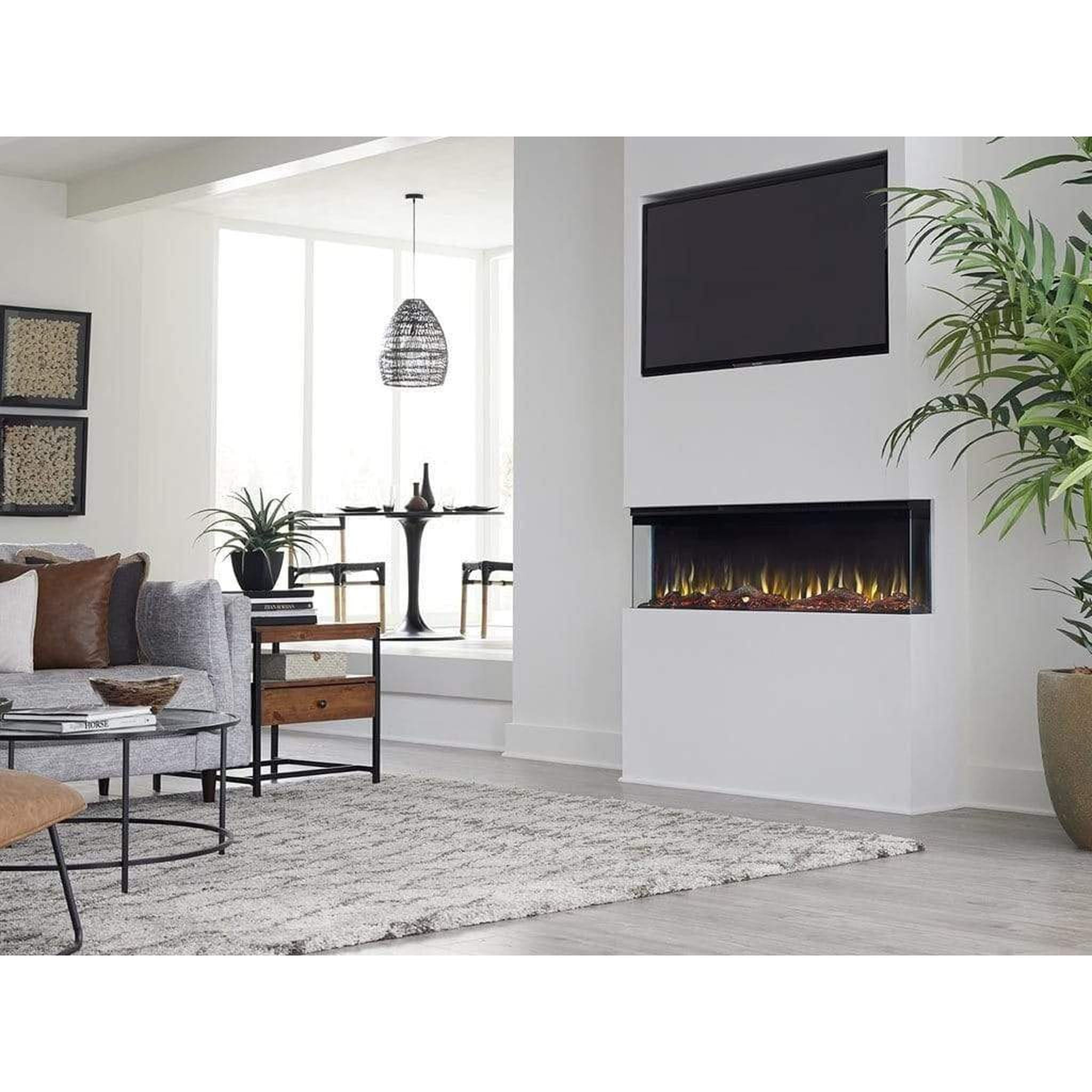 TOUCHSTONE Sideline Infinity 3-Sided 50" Recessed Electric Fireplace ...