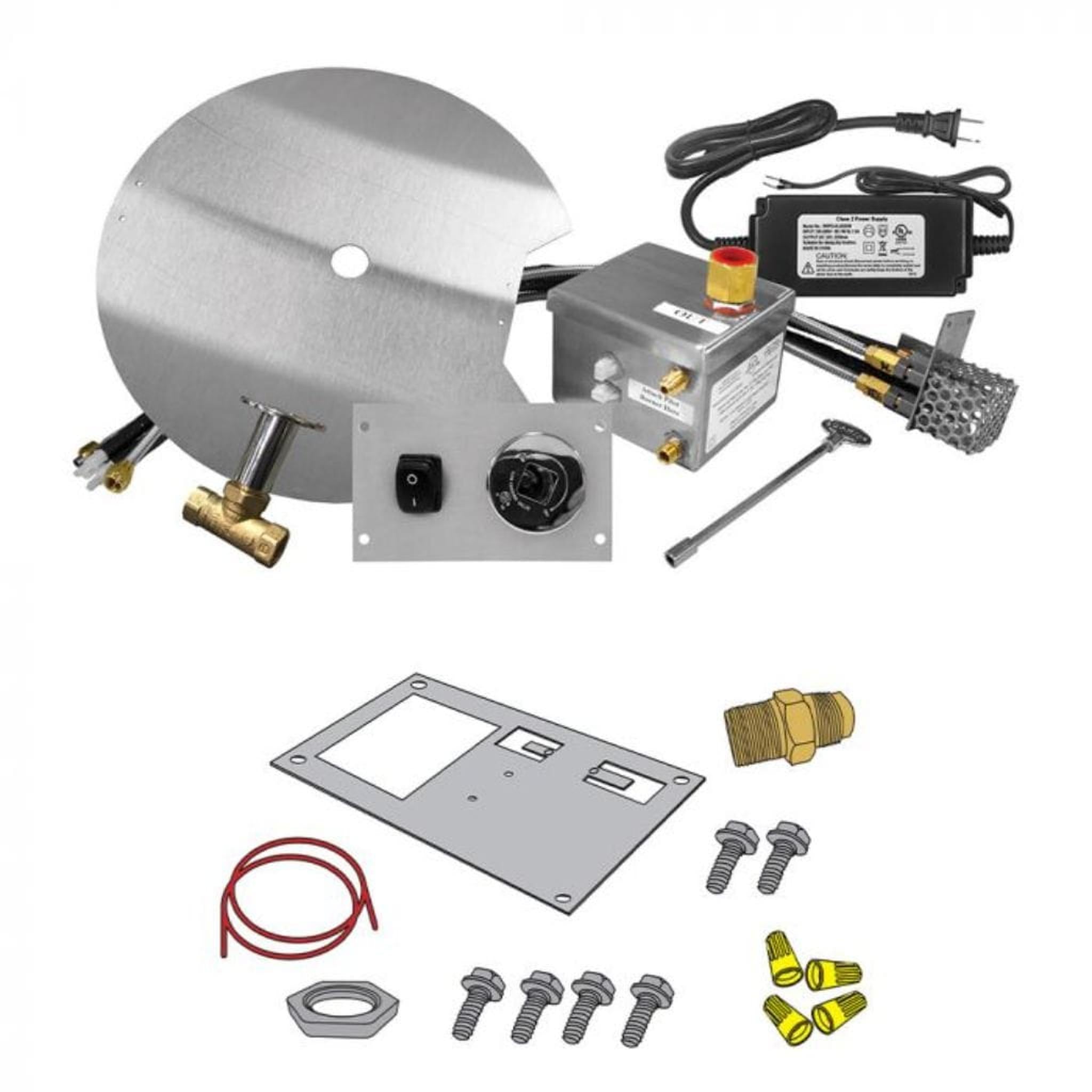 TrueFlame Single Natural Gas Fire Feature All Weather Ignition System ...