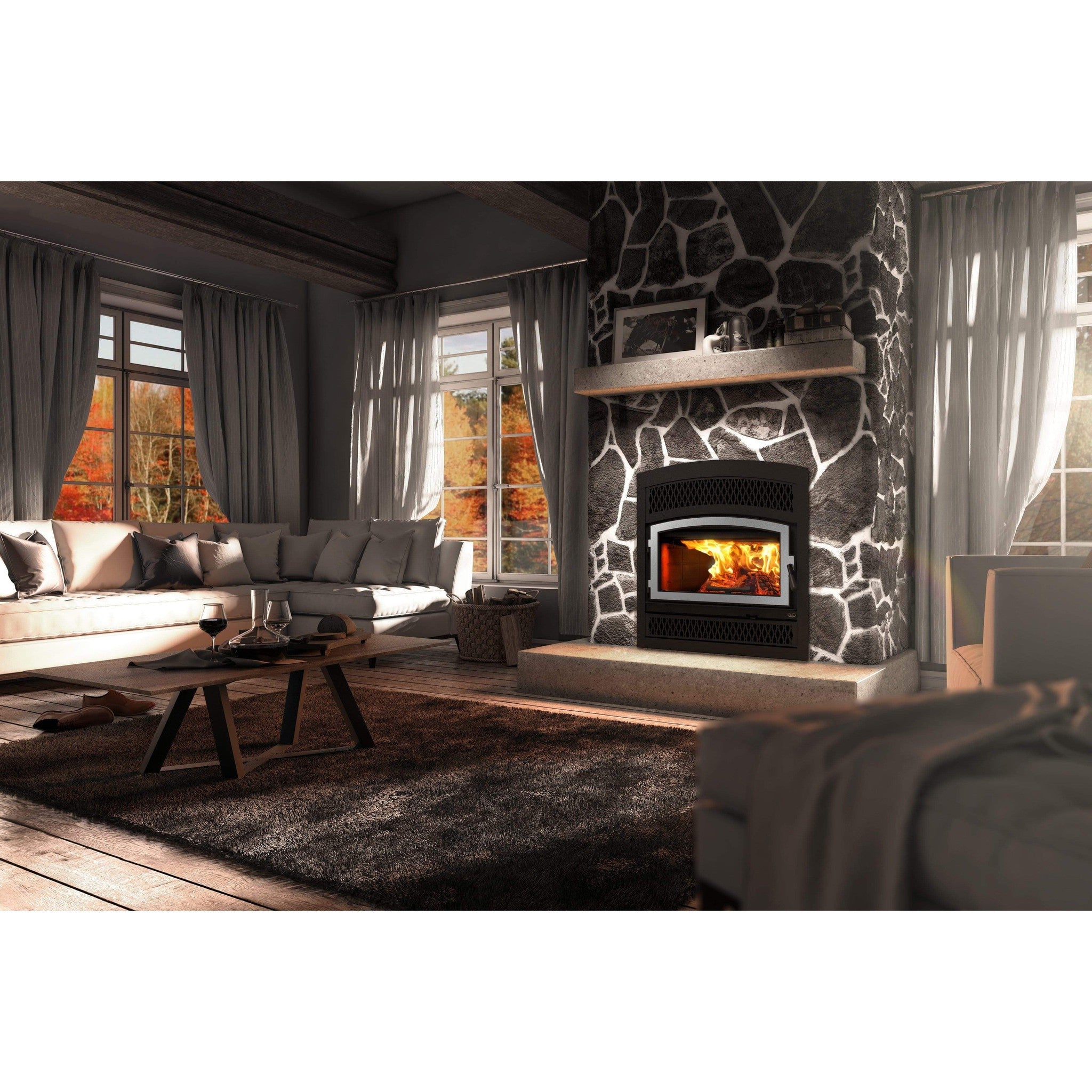 Valcourt Lafayette II High-Efficiency Controlled Combustion Fireplace ...