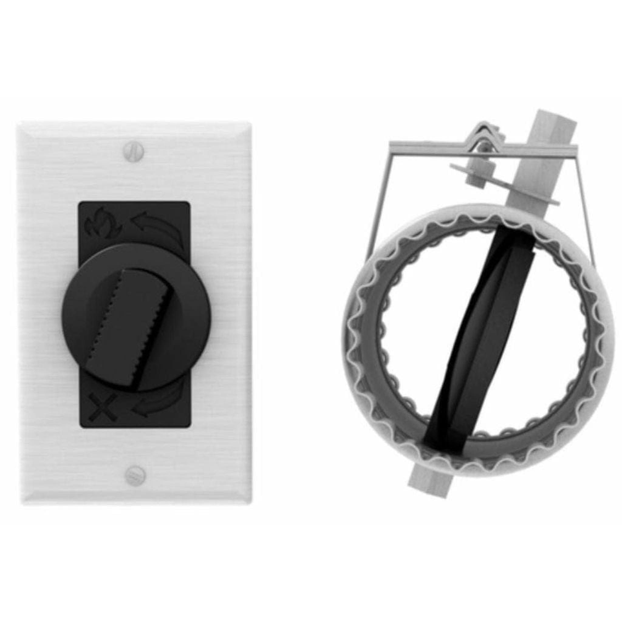 Ventis 5" Fresh Air Intake Register With Airtight Damper for Wood Burn ...