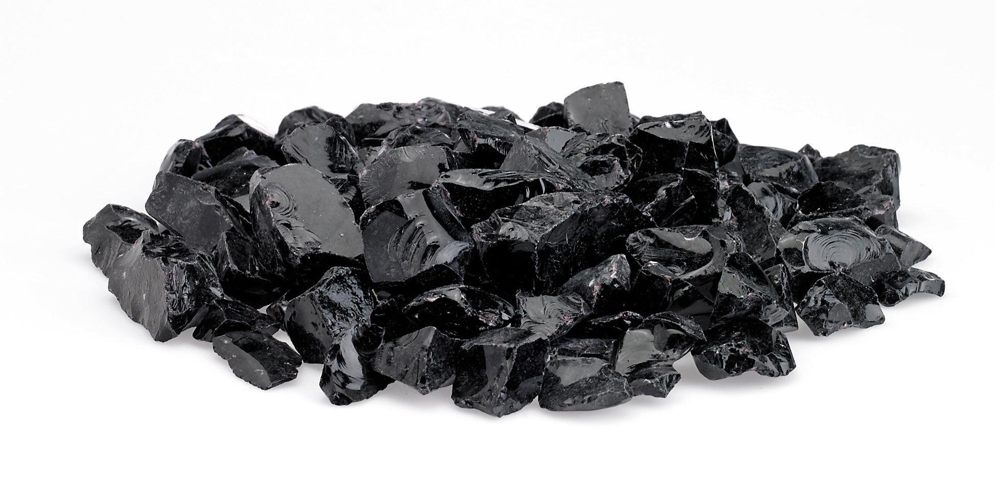 Warming Trends 3/4" to 1" Onyx Recycled Fire Glass (10lb) – US ...