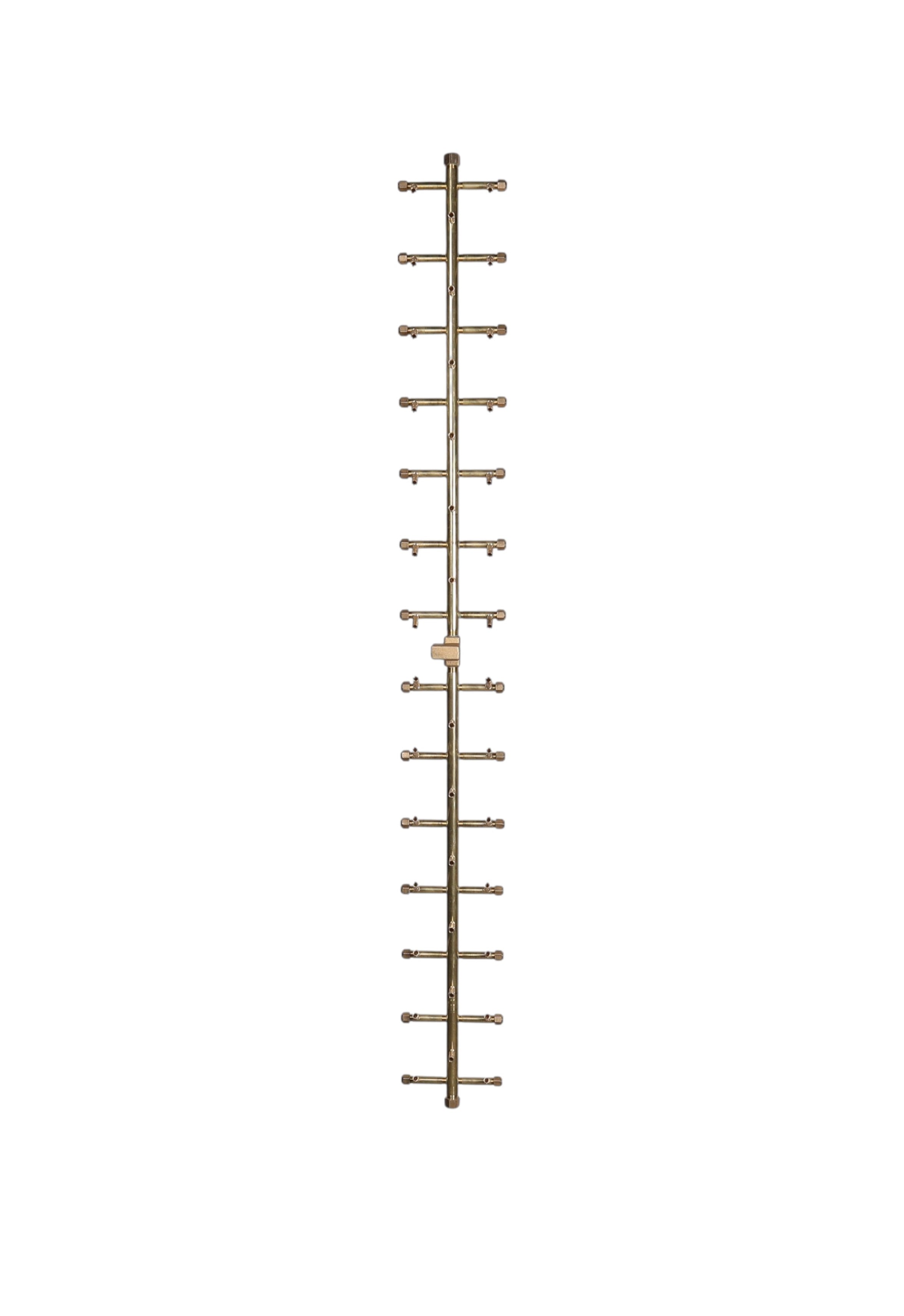 Warming Trends Tree-Style 63" 410K BTU Universal Crossfire 2.0 Brass B ...