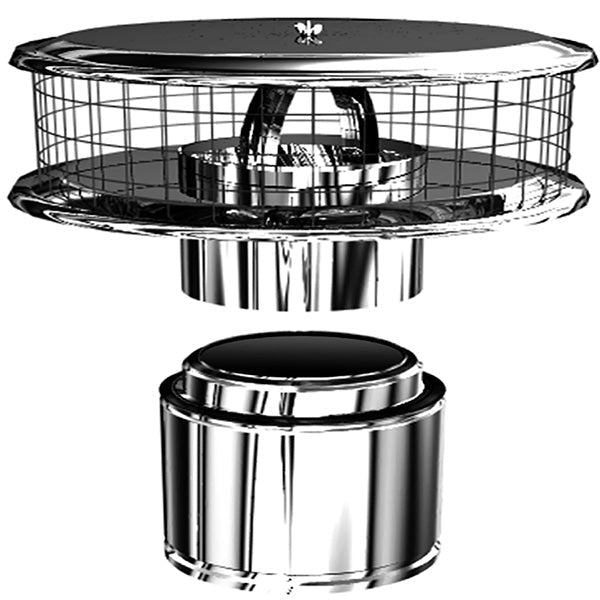 WeatherShield WSA-10 10" Stainless Steel Cap – US Fireplace Store