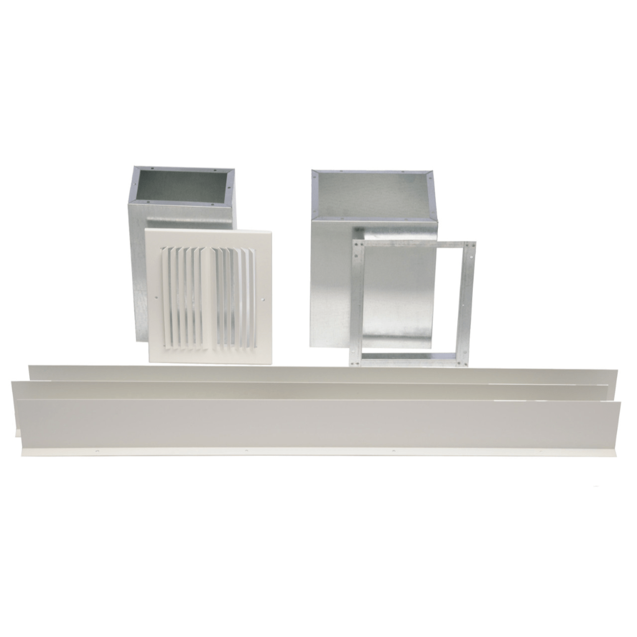 Williams Furnace Side Outlet Register with 10” Boot and Damper for Top ...