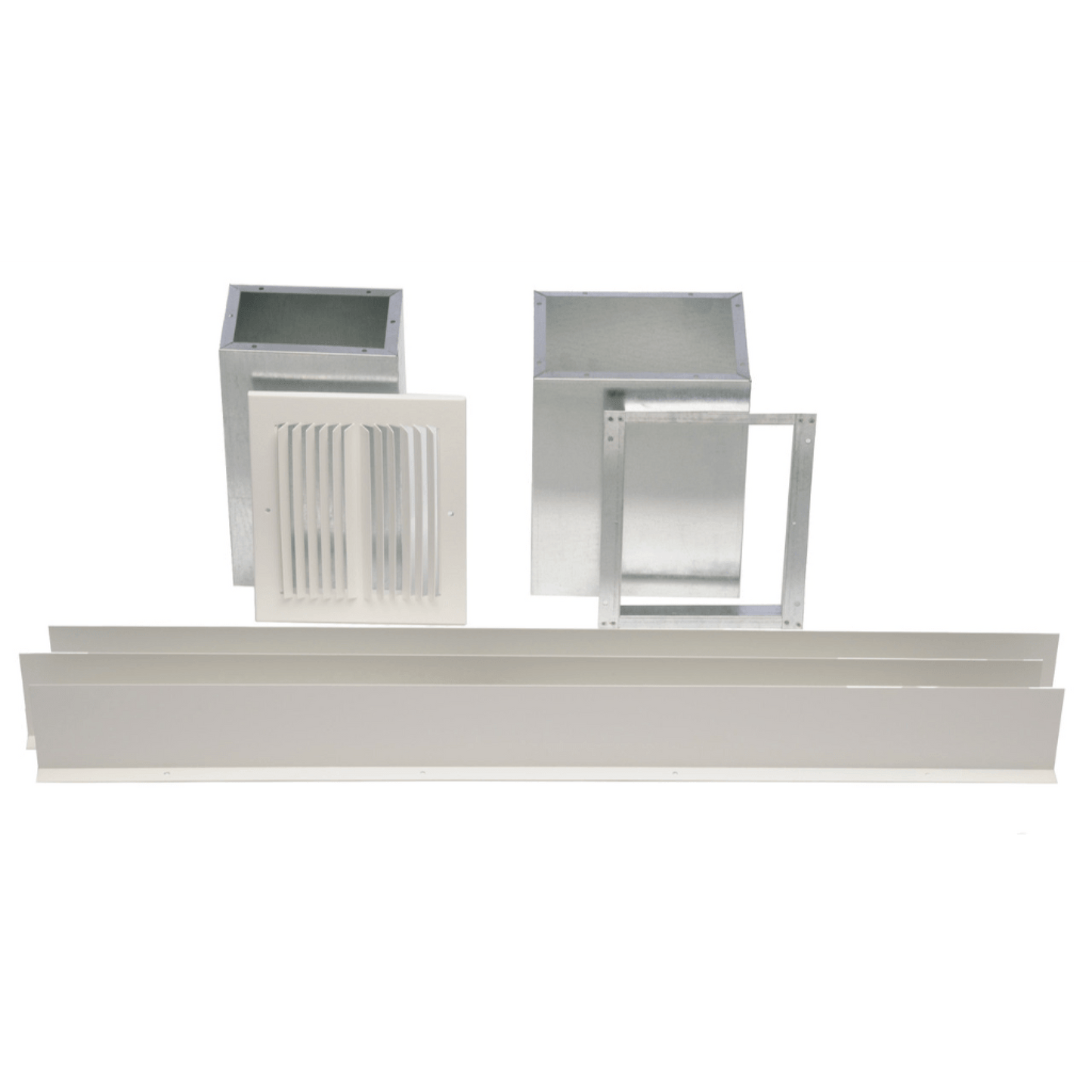 Williams Furnace Side Outlet Register with 10” Boot and Damper for Top ...